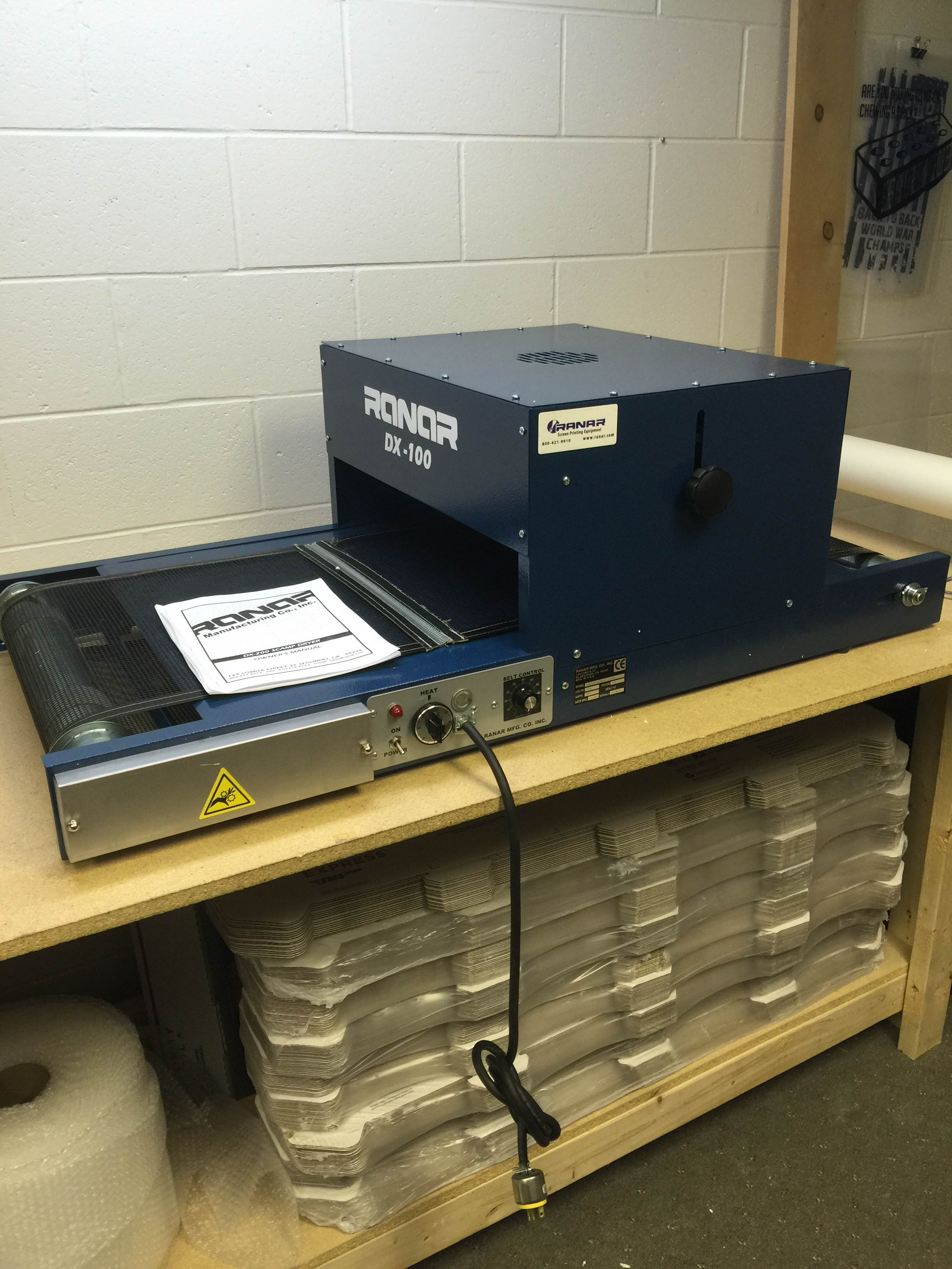 Easy To Assemble Mini Tabletop Screenprinting Infrared Belt Dryer ...